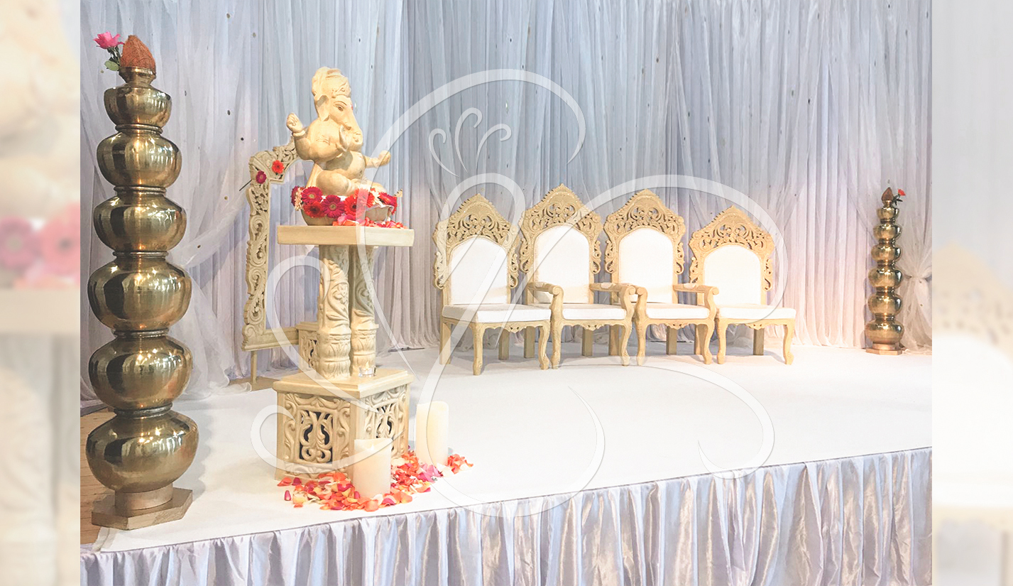 Open Chori Mandap - A simple elegant mandap design