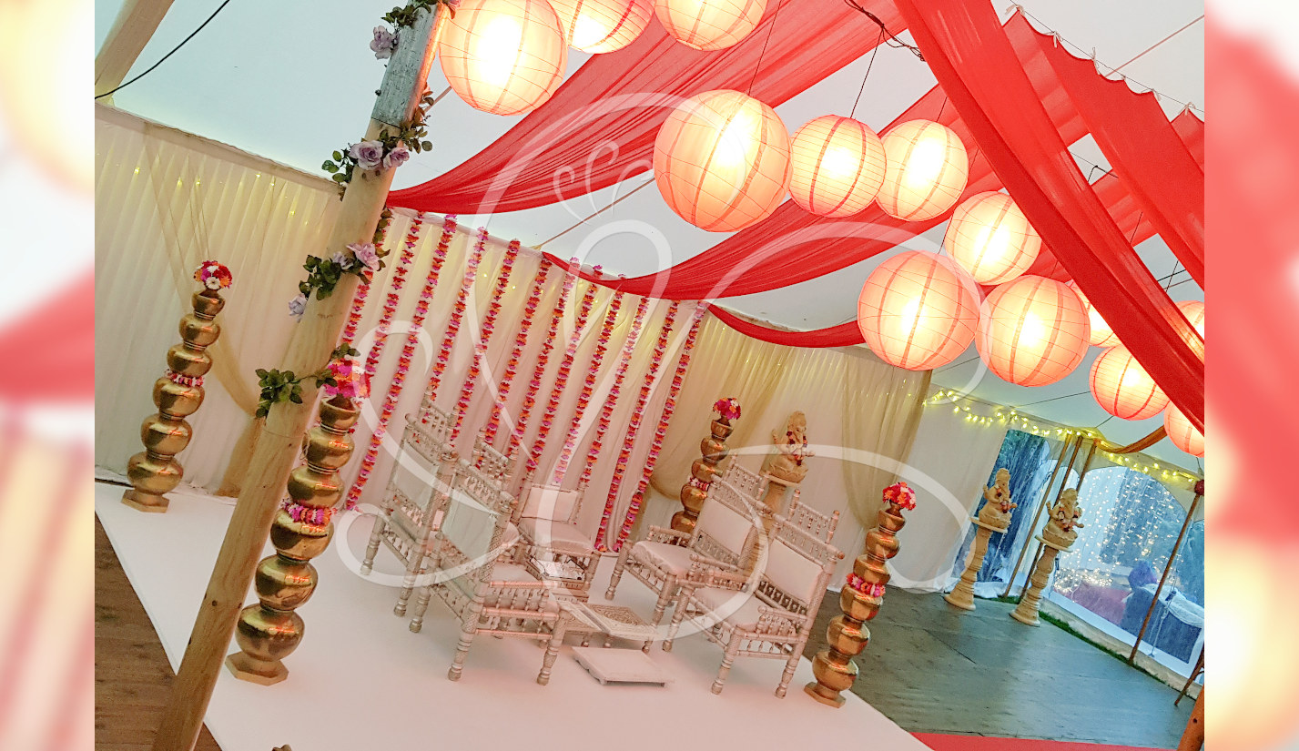 Open Chori Mandap - A simple elegant mandap design